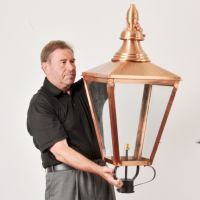 Rochester Double Lamp Post - 3.6m | Black Country Metalworks