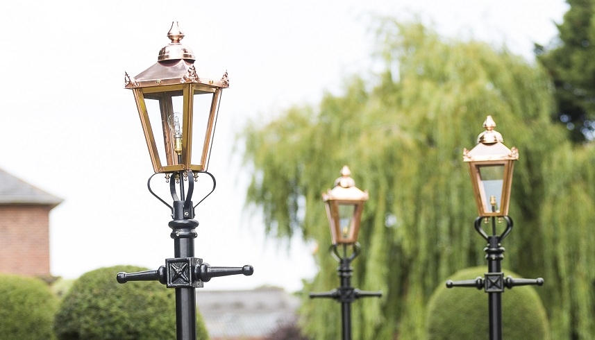 Victorian Lamp Post - Copper 2.7m | Black Country Metal Works
