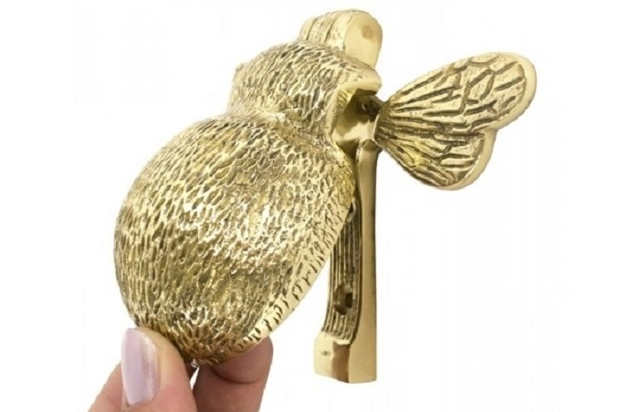Polished Brass Bumblebee Door Knocker | Black Country Metal Works